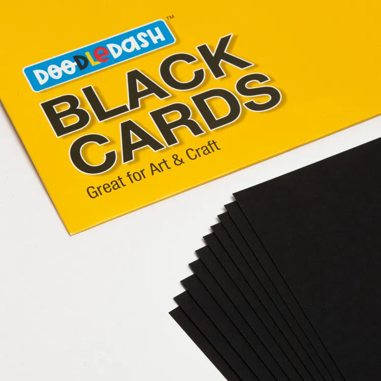 Buy 180gsm Black Card Paper in A3 &A4 Size – DoodleDash.